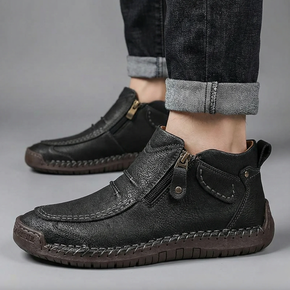 2026 EaseStep™ Classic Hand-Stitched Leather Loafers – Comfortable, Su ...